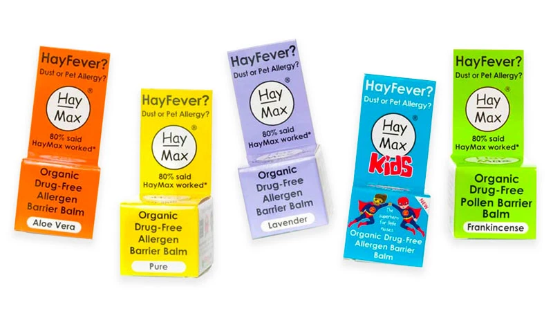 Hay Fever ? HayMax - award winning drug free pollen barrier balm
