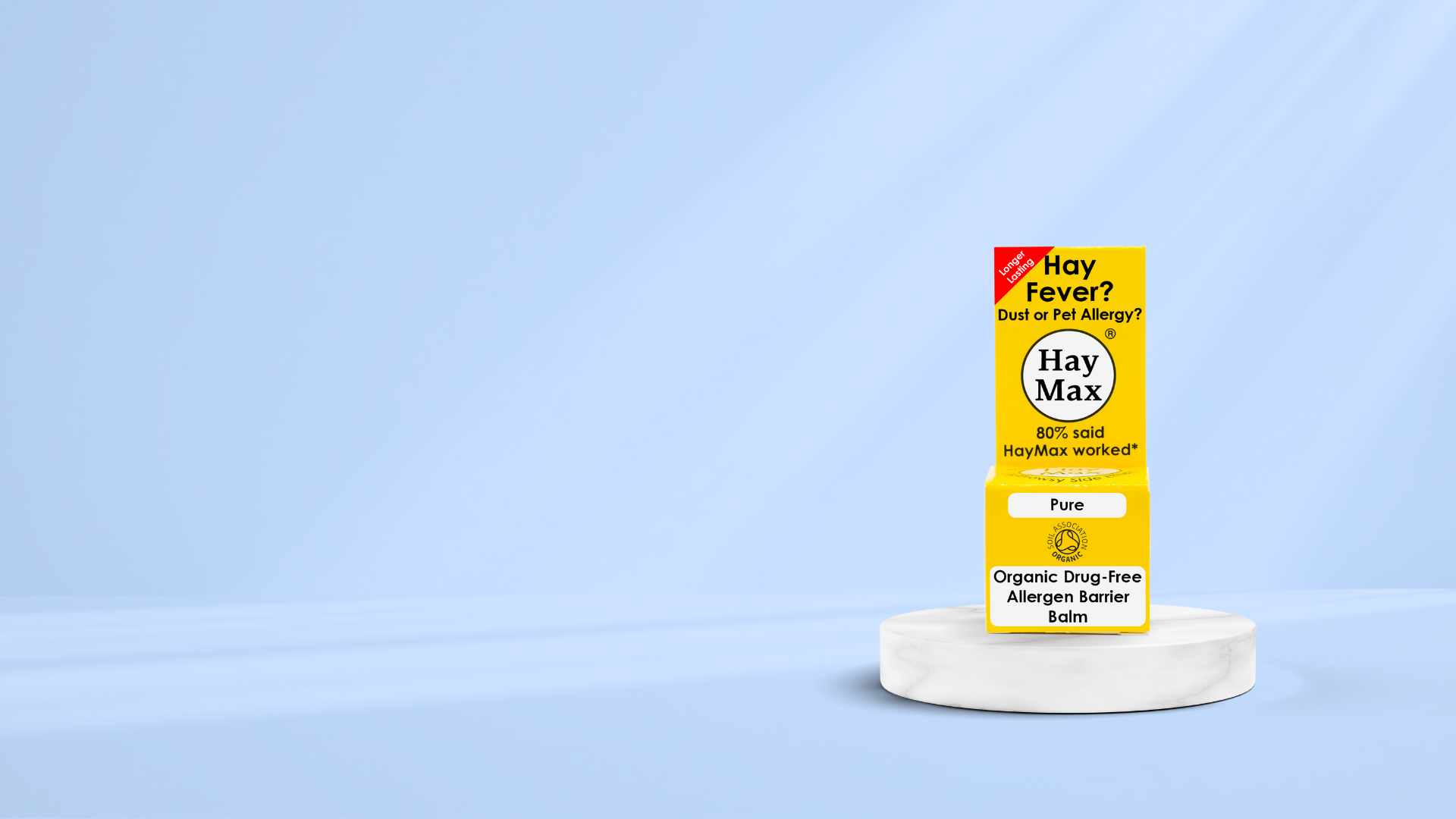 Hay Fever ? HayMax - award winning drug free pollen barrier balm